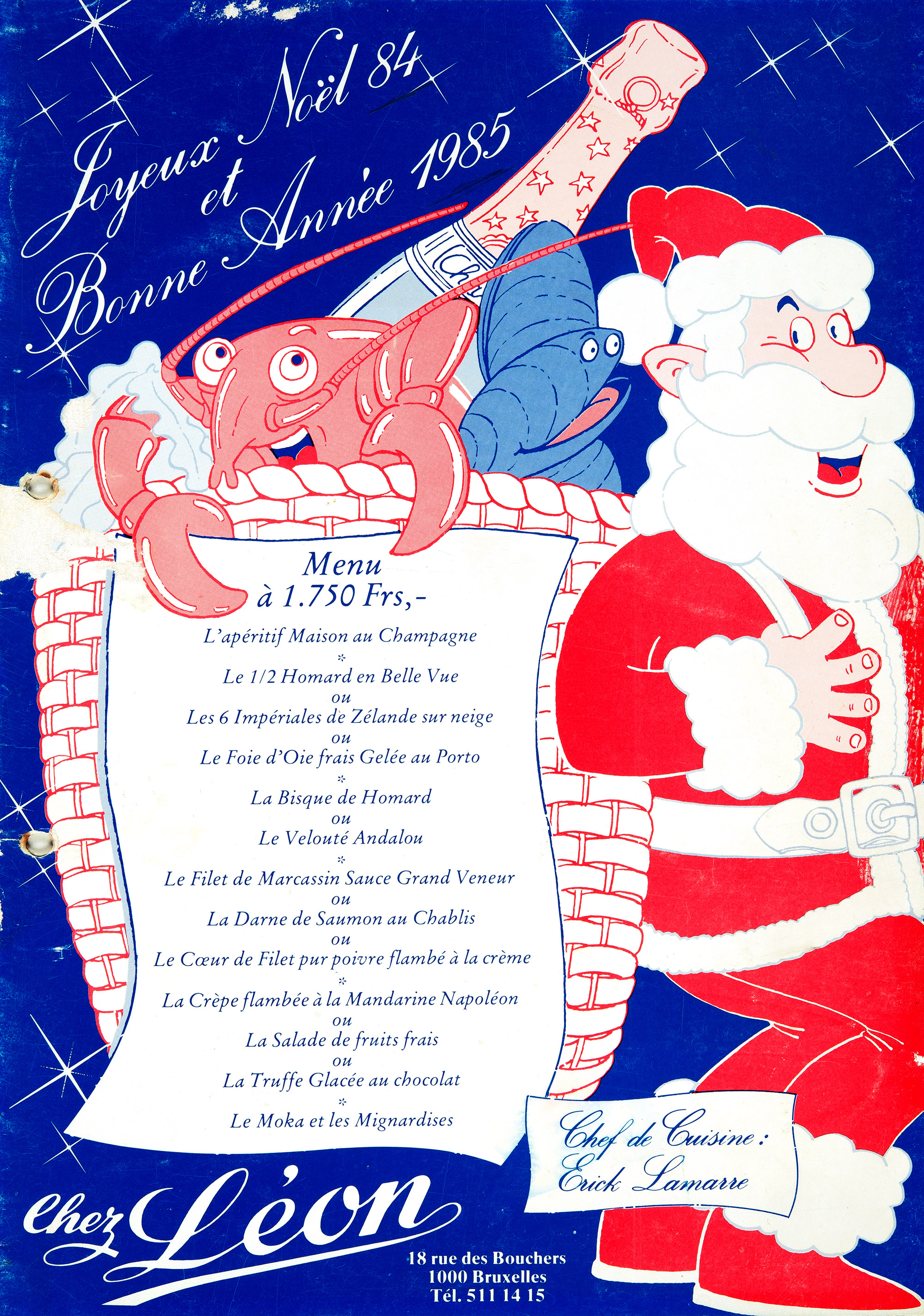 The menu - Chez Léon : Chez Léon